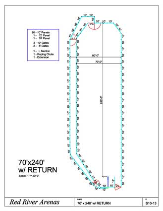 Calf Roping Arena Layouts | Rough Stock & Horse Arenas