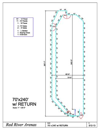 Red River Roping Arena and Riding Arena Layouts for Horse Arenas and ...
