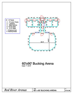 Red River Roping Arena and Riding Arena Layouts for Horse Arenas and ...