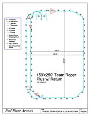 Red River Roping Arena and Riding Arena Layouts for Horse Arenas and ...
