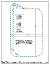Red River Roping Arena and Riding Arena Layouts for Horse Arenas and ...